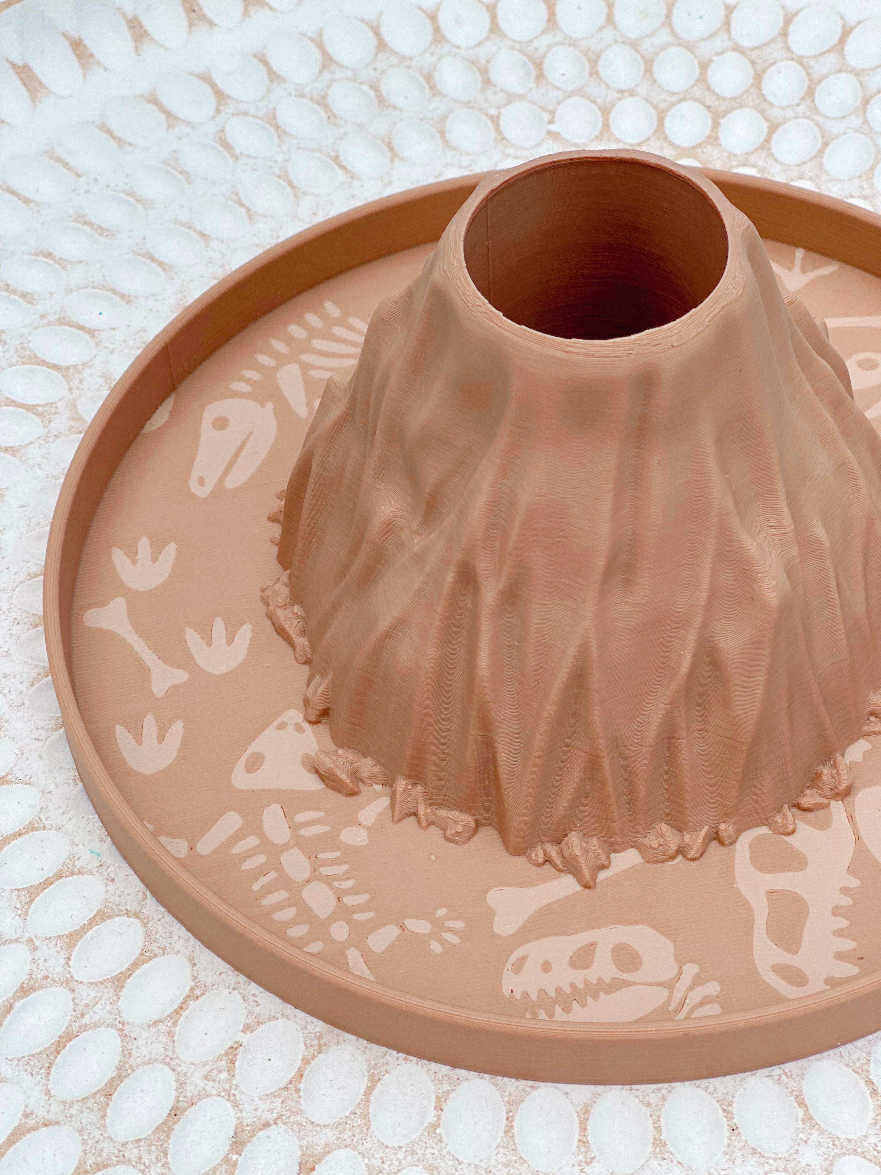 Volcano & Fossil Tray [Exclusive Design] – Time To Be Sensory